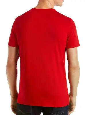 Lacoste Logo-patch Pima Cotton T-shirt - Red