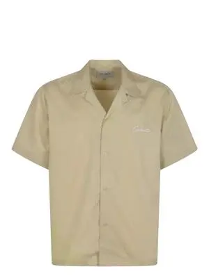 Carhartt Work In Progress Logo-embroidered Short-sleeve Shirt - Neutrals