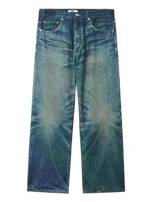 Izzue Faded Straight-leg Jeans - Blue