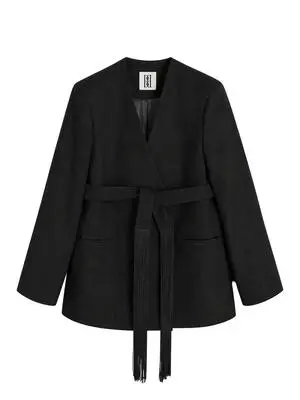 BY MALENE BIRGER Emma Wool Blazer - Black