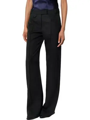 Isabel Marant Étoile Lusia Virgin Wool Trousers - Black