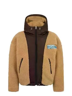 Dsquared2 Reversible Hooded Teddy Jacket - Neutrals