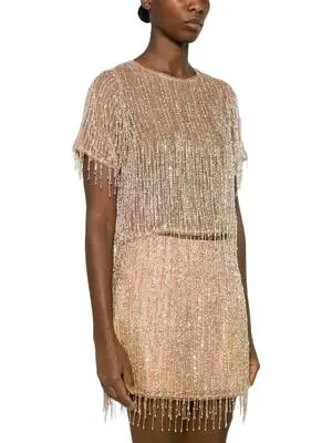 Aje Glisten Embellished Top - Neutrals