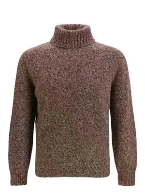 Brunello Cucinelli Ribbed-knit Wool Turtleneck Sweater - Red
