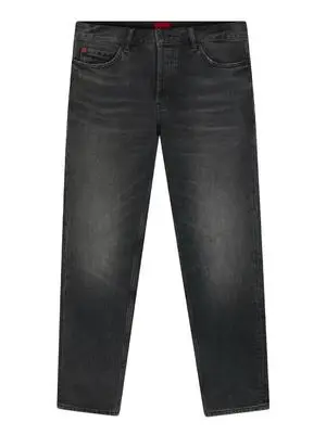 Hugo Tapered-fit Stretch Denim Jeans - Grey