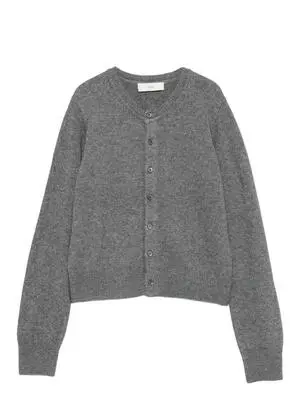DUNST Button-up Knitted Cardigan - Grey