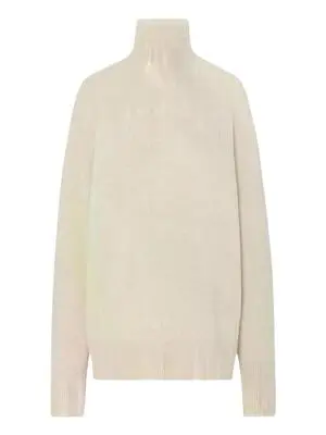 THE ROW Stepny Turtleneck Sweater - Neutrals