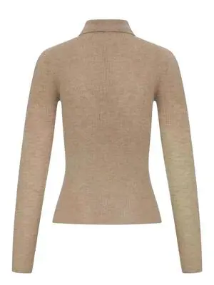 Max Mara Ribbed-knit Cashmere Sweater - Neutrals