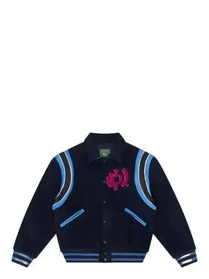 DENIM TEARS Bstroy Varsity Jacket - Blue