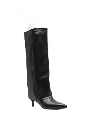 GISEL B Matilda Nappa Leather Boots - Black