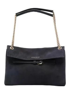 Orciani Buckle-detail Chain-strap Shoulder Bag - Blue