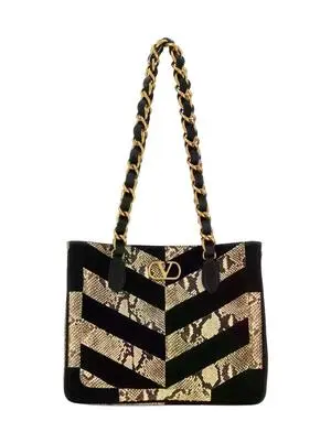 VALENTINO Valentino Garavani Chevron Pattern Tote Bag