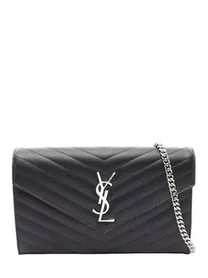 Saint Laurent Cassandra Cross Body Bag - Black