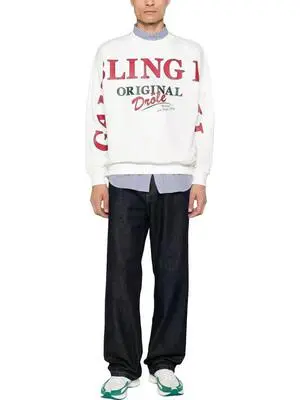 Drole De Monsieur Logo-print Sweatshirt - White