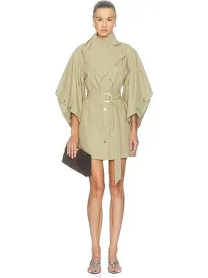 Zimmermann Valiant Utility Mini Dress - Olive
