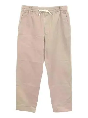 Gucci 2010s Logo Patch Drawstring Trousers - Neutrals