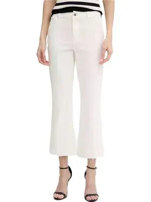 MORGAN Raw-cut Flared Jeans - White