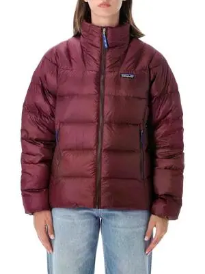Patagonia Fitz Roy Quilted Logo-patch Jacket - Red
