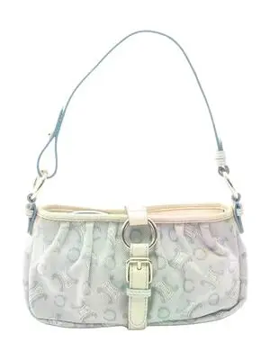 CELINE 2000s Paris Macadam Buckle Shoulder Bag