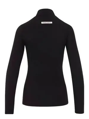 NOUMENO CONCEPT Roll-neck Long-sleeve Jersey - Black