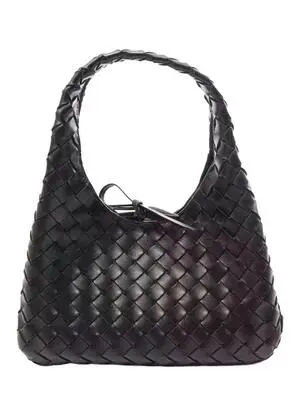 Bottega Veneta 2020s Small Campana Intrecciato Tote Bag - Black