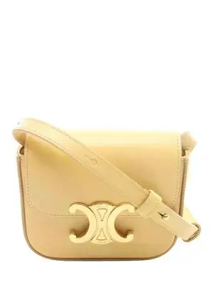 Celine 2010s Mini Claude Shoulder Bag Yellow