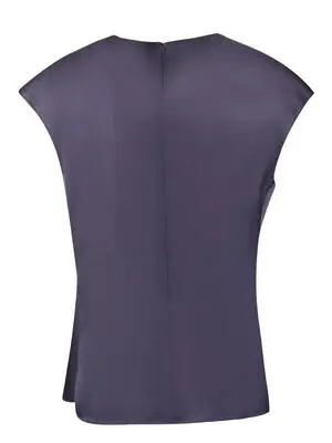 EMPORIO ARMANI Pleated Satin Top