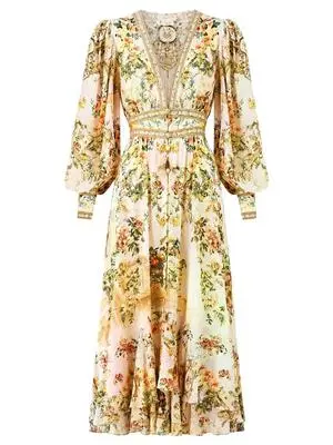 Camilla Twilight In Istanbul Silk Maxi Dress - Neutrals