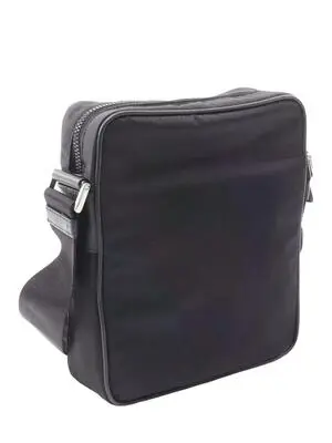 Prada 2020s Tessuto Saffiano Shoulder Bag - Black