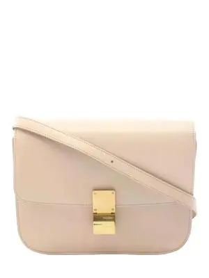 Celine 2010s Medium Classic Box Shoulder Bag - Neutrals