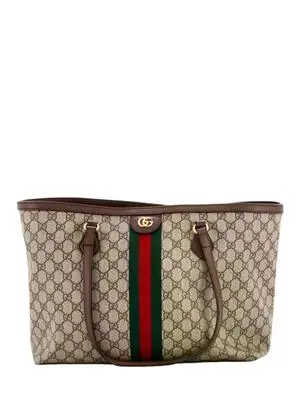 GUCCI Ophidia Shopping Gg Coated Canvas Medium Tote Bag