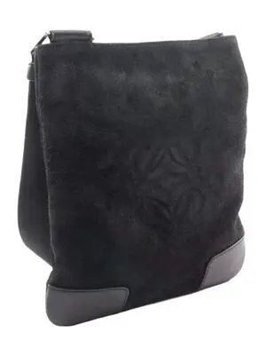 Loewe 2000s Anagram Shoulder Bag - Black