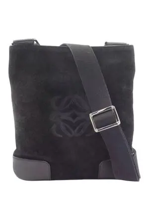 Loewe 2000s Anagram Shoulder Bag - Black