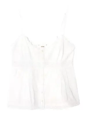 Xirena Alexia Broderie-anglaise Top - White