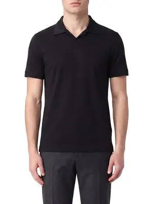 Giorgio Armani Viscose Polo Shirt - Black