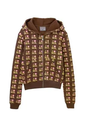 Ashley Williams Graphic-print Hoodie - Brown