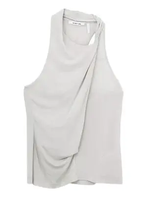 Helmut Lang Draped Halterneck Top - Grey