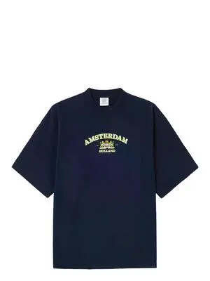 Vetements Graphic-print Oversized T-shirt - Blue