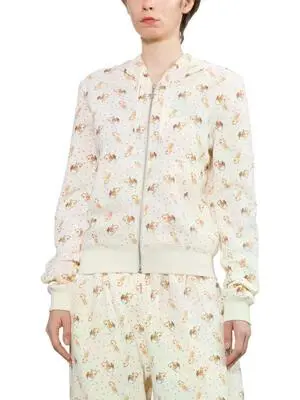 Ashley Williams Graphic-print Hoodie - Neutrals
