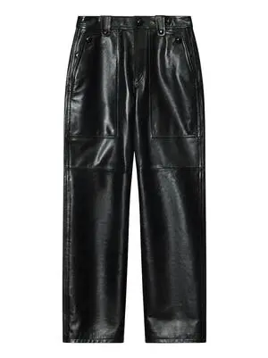 Isabel Marant Étoile Valka Leather Pants - Black
