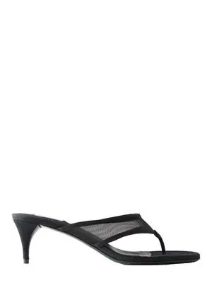 Alaïa Infra 55 Tulle Sandals - Black