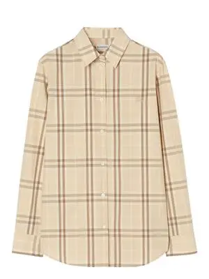 Burberry Cotton Check Shirt - Beige
