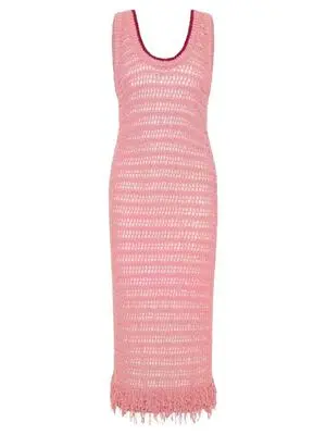 THE UPSIDE Bahia Helena Fringed Midi Dress