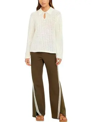 The Upside Frederica Open-knit Sweater - Neutrals