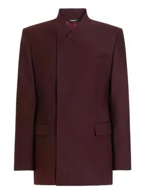 Dolce & Gabbana Sicilia Double-breasted Wool Gabardine Jacket - Brown