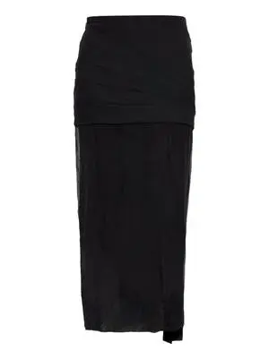 Valentino Garavani Lace-trim Maxi Skirt - Black