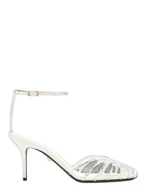ALEVI MILANO Penelope Xtal 95 Crystal-embellished Sandals - White