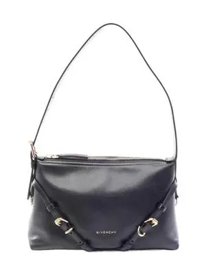 Givenchy 2020-2026 Mini Leather Voyou Crossbody Bag - Black