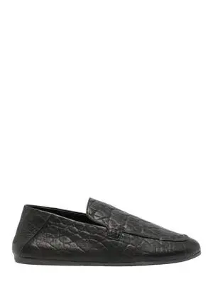 Sofie D'hoore Fenix Croc-effect Leather Loafers - Black