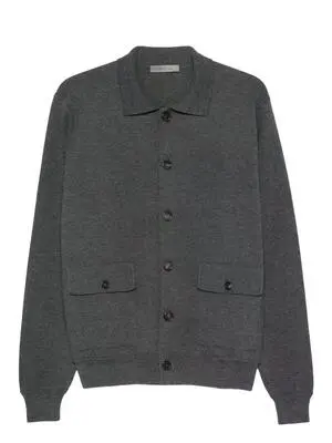 Corneliani Button-down Flap-pocket Sweater - Grey